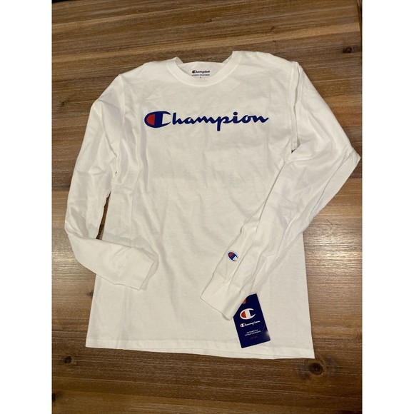 Champion | Shirts | New Authentic Champion Men Small Jersey Script Logo ...